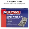 DURATOOL 25-Piece Mini Tool Kit - Essential for Home, Office, Dorm ...