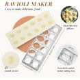 Ravioli Mold with Extra Large 2 Inch Squares and Ravioli Maker Cutter ...
