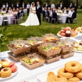 50 Pack Small Charcuterie Boxes With Clear Lids Brown Paper 5.3 X 4.9 2 ...