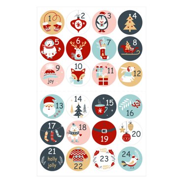 Polka Dots Numbers Stickers - Walmart.com
