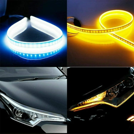Dyfrio 2X Sequential LED Strip Turn Signal Switchback Indicator Daytime ...