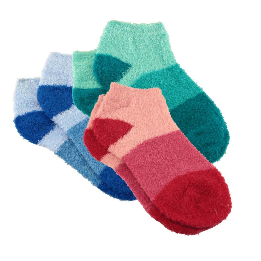 Women's Extra Large Super Aloe Infused Fuzzy Nylon Socks (3 Pairs ...