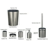 Bath Accessory Set Soho Silver - Walmart.com