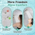 High Shower with Handheld, 9 Settings Showerhead Built in Power Wash to Clean Tub and Pets ...