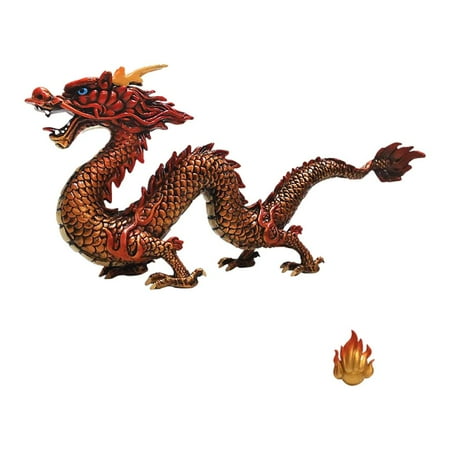 Simulated Chinese Dragon Figure Toy Oriental Mythical Beast Ornaments ...