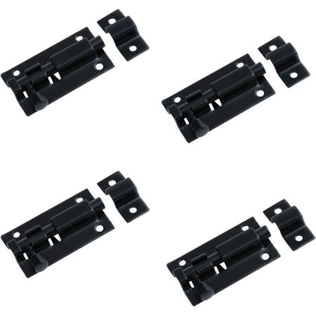 Door Security Slide Latch Lock, 2 inch Barrel Bolt with Solid Heavy ...