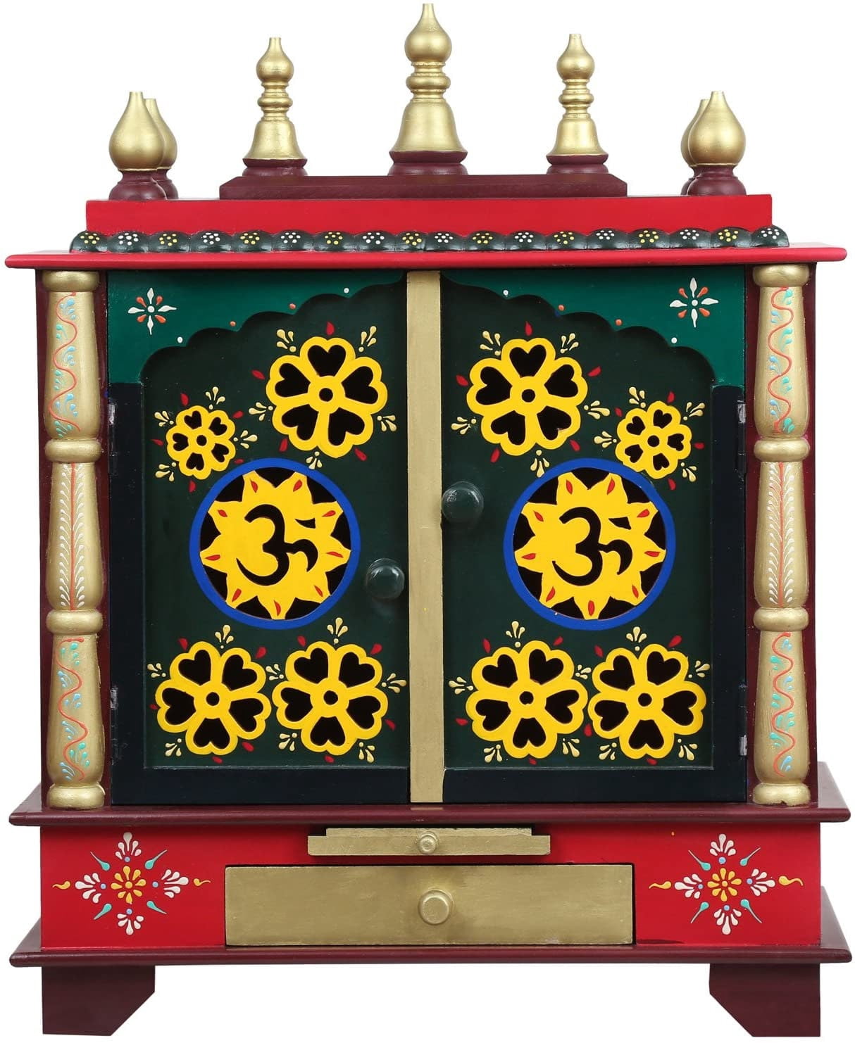 Customized Wooden Temple Pooja Mandir For Home And Office/Worship Pooja ...