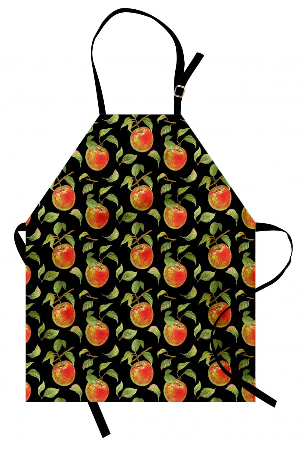 Apple Apron Hand Drawn Detailed Illustration of Branches of Apple Trees ...
