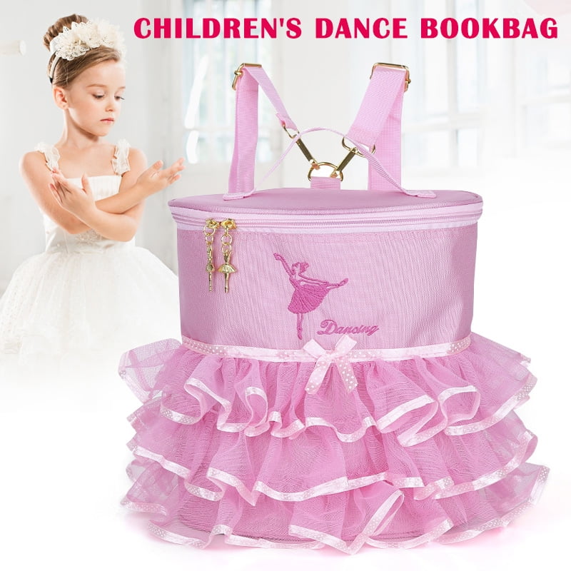 Ballet Dance Bag Students School Backpack Embroidered Tiered Ruffled ...