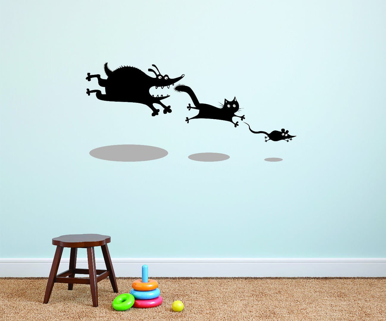 Dog Chasing Cat Cartoon