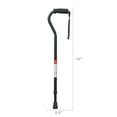 Equate Mobility Aluminum Offset Handle Cane with Foam Handle ...