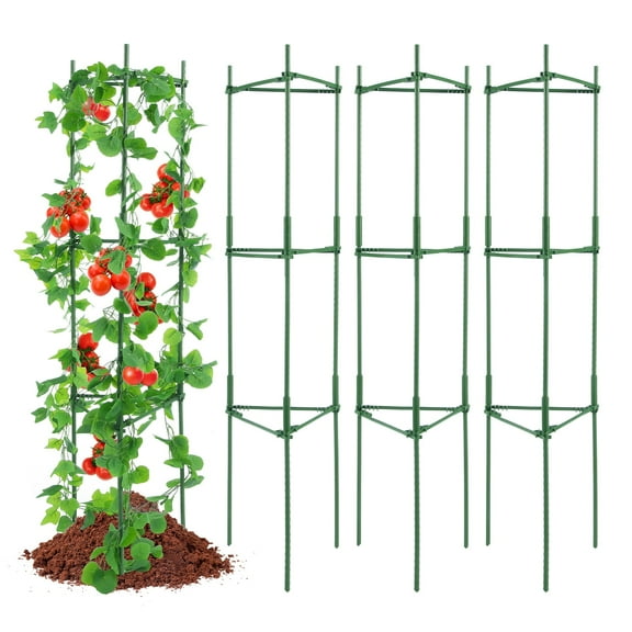3 Pack Tomato Cage,Tomato Cage for Raised Garden Bed, 48'' Tall Tomato ...