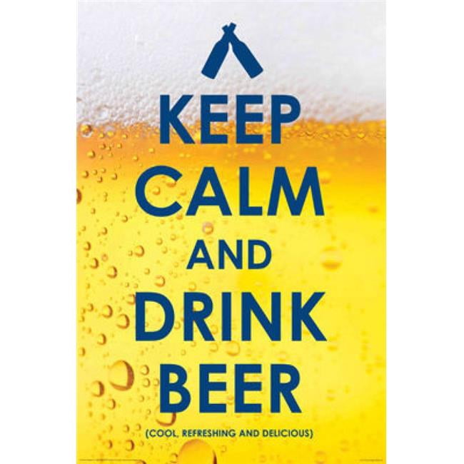 Posterazzi NMR241140 Drinking - Keep Calm Drink Beer Poster Print - 24 ...