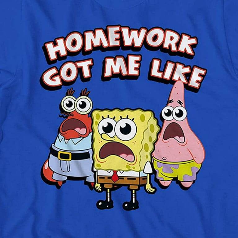 Spongebob Doing Homework