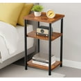 Nextay 3-Tier End Table, Side Table with Storage Shelf and Adjustable ...