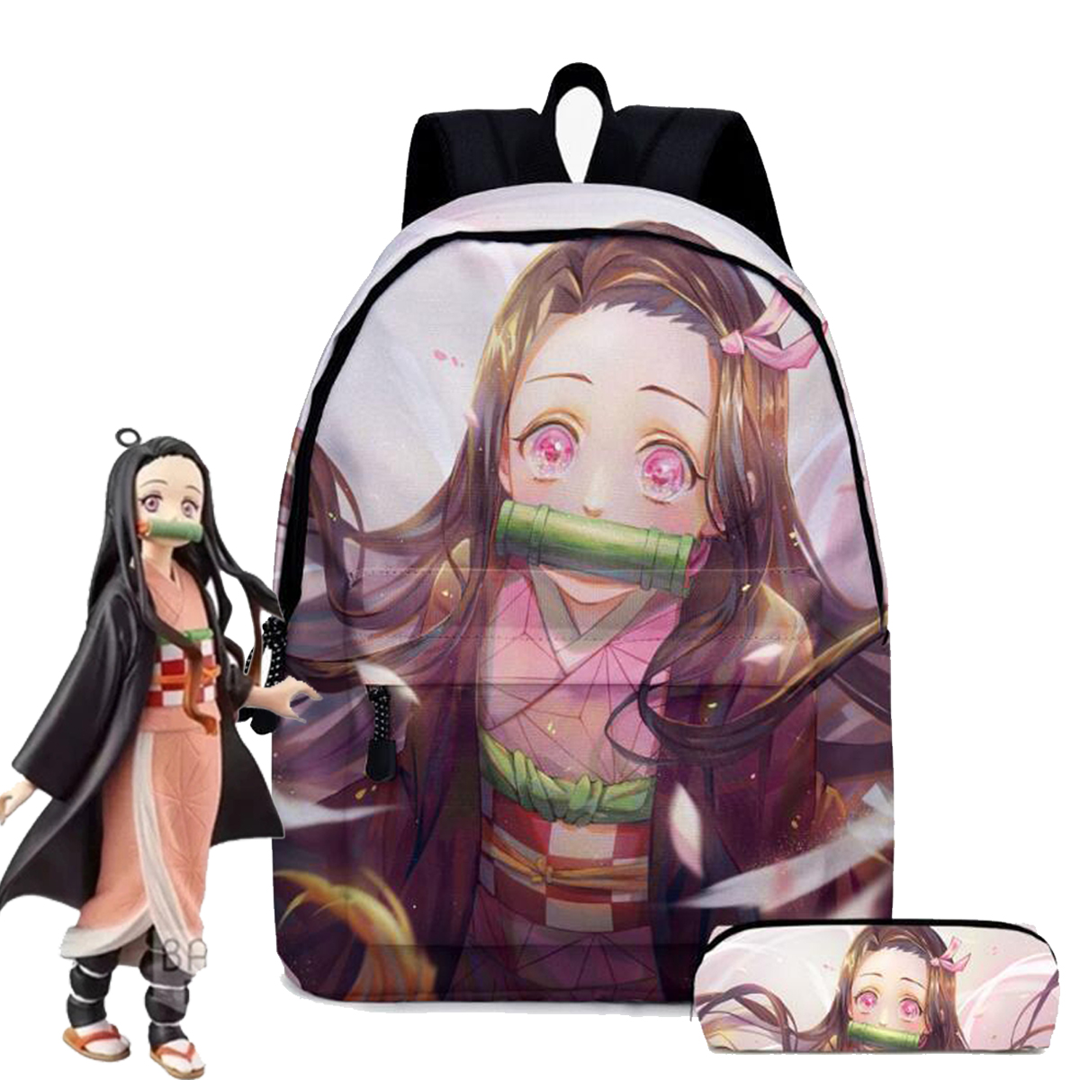 Demon Slayer: Kimetsu No Yaiba Canvas Backpack Kochou Shinobu School ...