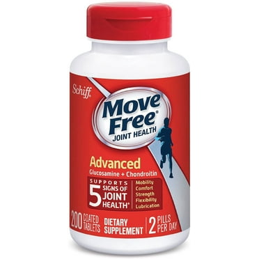Move Free Advanced, Tablets (200 Count Box) - Joint Health Supplement ...