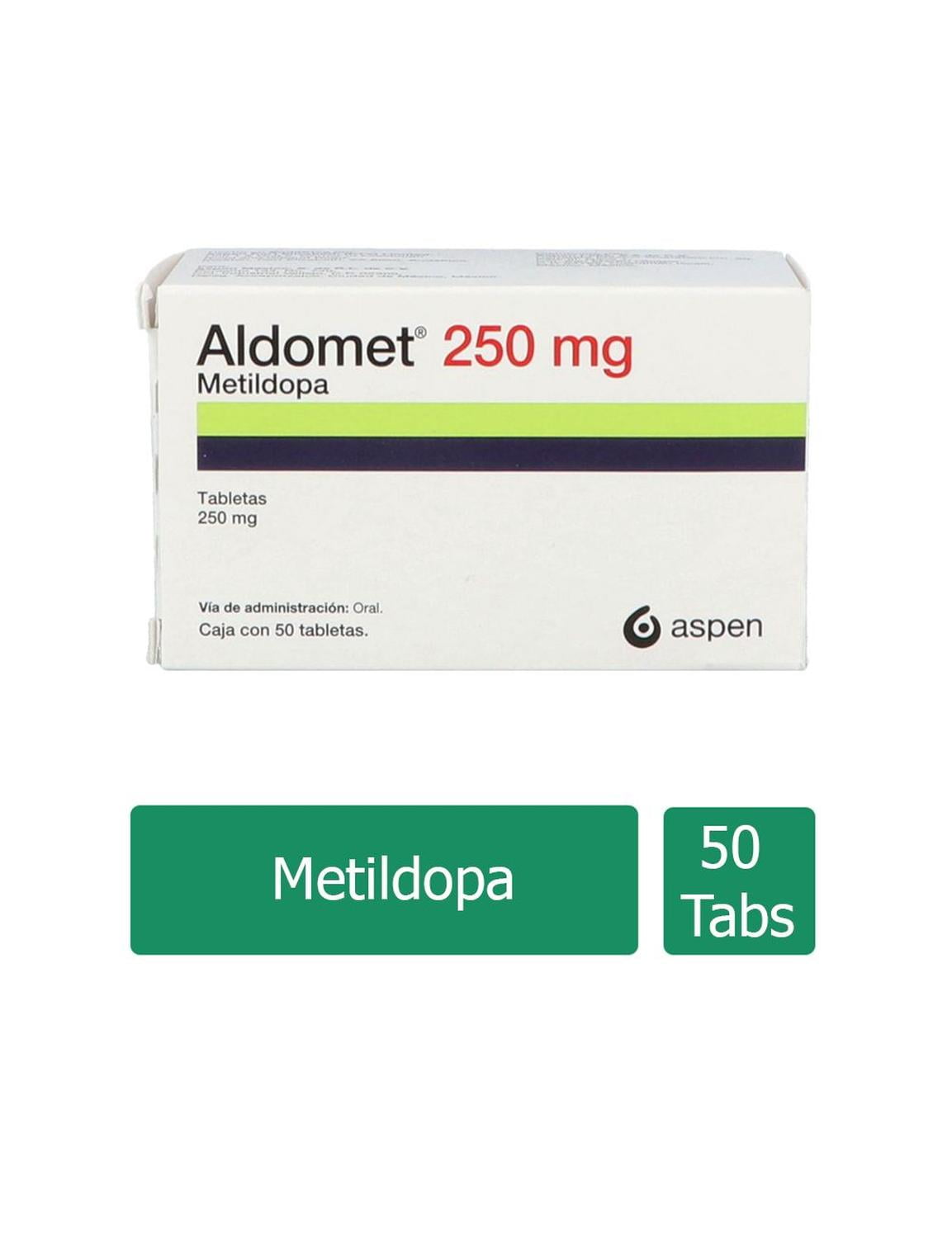 Aldomet 250 mg 50 tabletas recubiertas | Walmart en línea