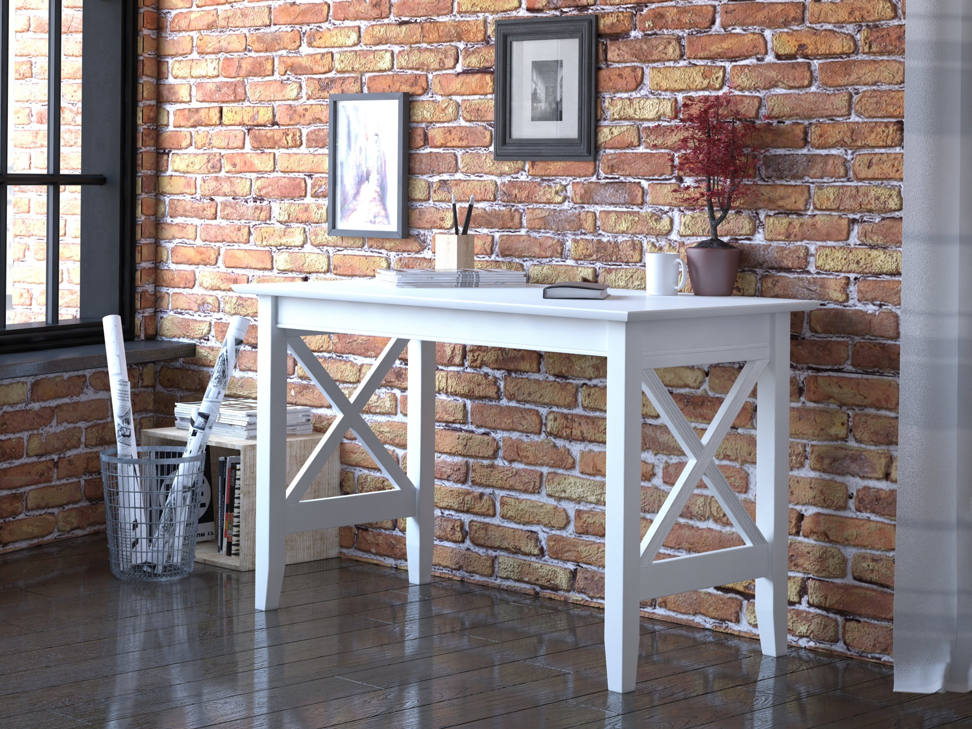 AFI 48" Lexi Solid Wood X Design Home Office, Gaming, Writing, Desk ...