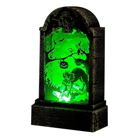 Suxm Bar Embrujado Horror Set Light Up Tombstone, Halloween Tombstone ...