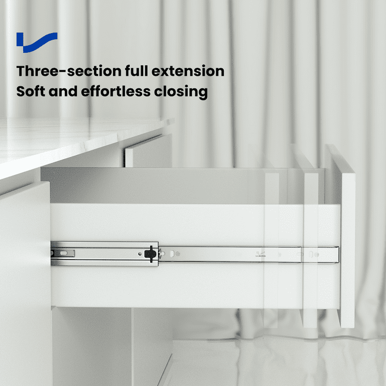 Lontan 6 Pair Drawer Slides Heavy Duty 12 Inch Sides Soft Lontan 6 Pair Drawer Slides Heavy Duty 12 Inch Sides Soft