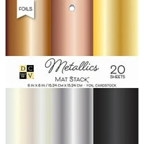 DCWV Double-Sided Cardstock Stack 12"X12" 36/Pkg Solid Gold W/Gold Foil ...