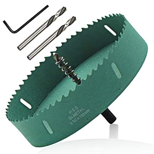 LICTOP 155mm/6.1" BI -Metal Wood Hole Saws Bit Tooth Cutting for ...
