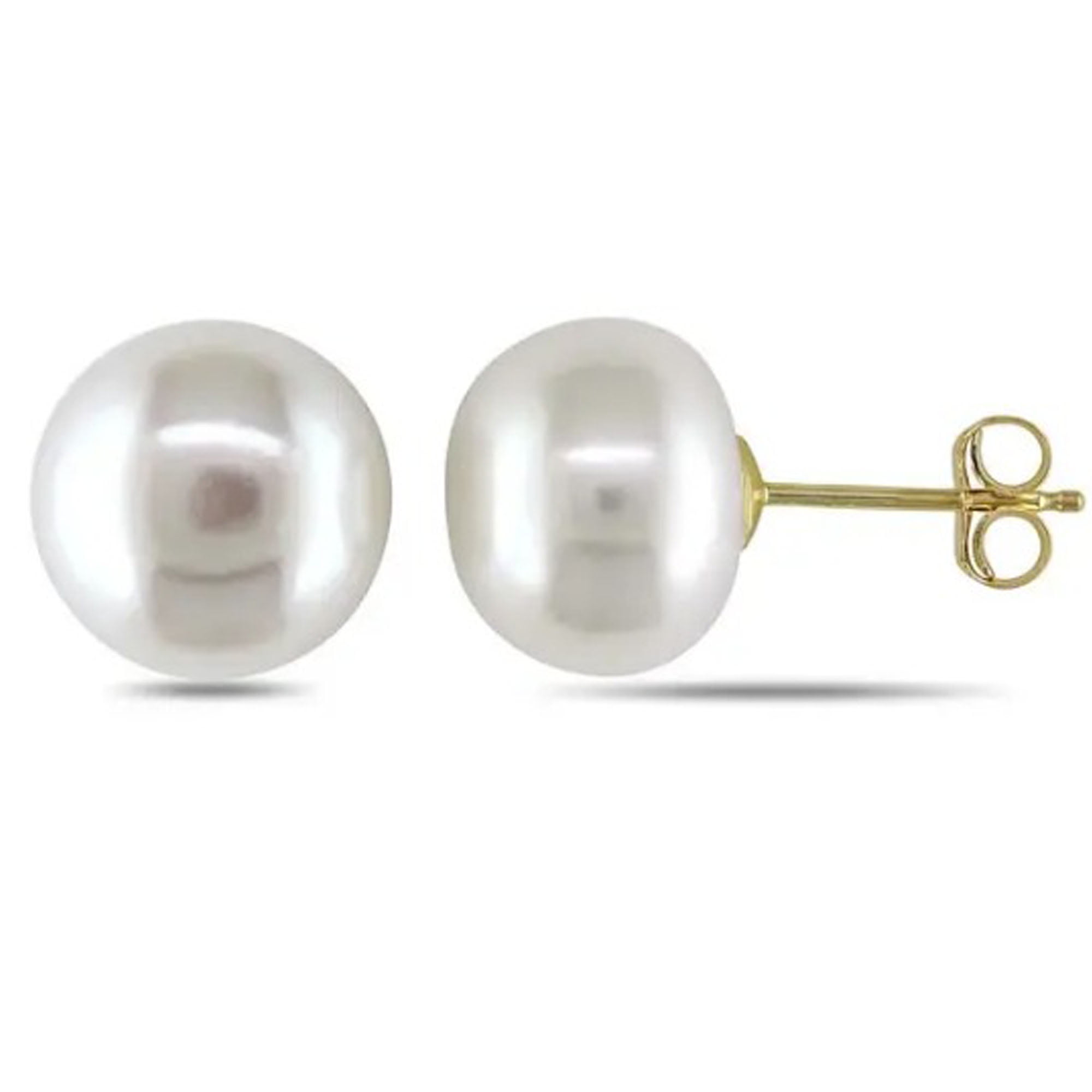 Click here for Paris Jewelry 10k Yellow Gold Plated 10 Mm White P... prices