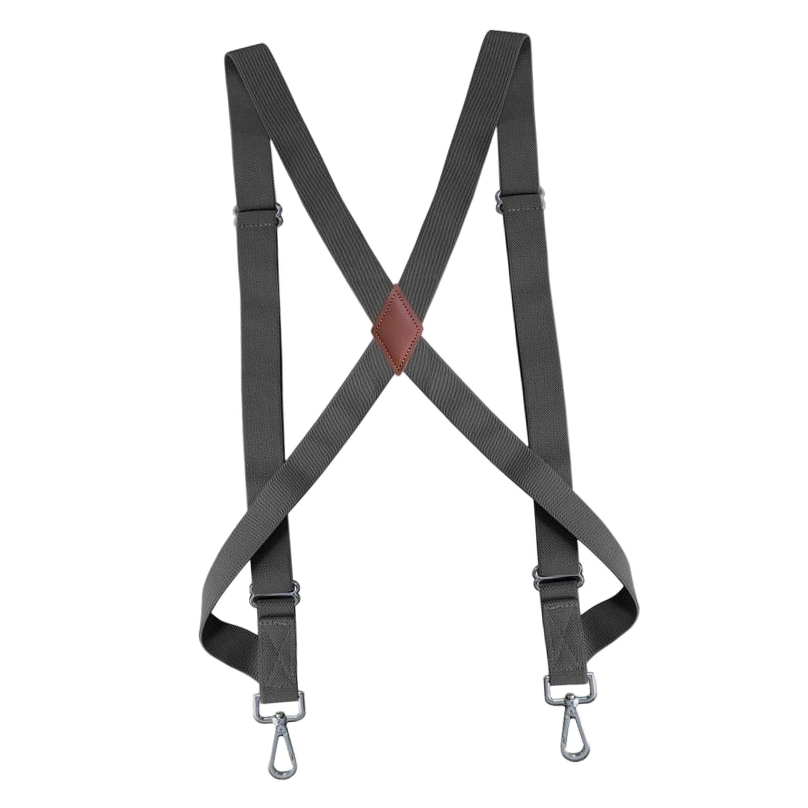 Men Women Suspender Heavy Duty Swivel Hooks Elastic X Type Unisex for ...
