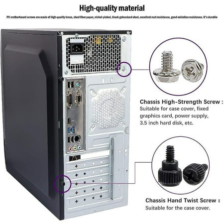 362pcs Computer Screws Steel Desktop Screw Set Portable Computer Case ...