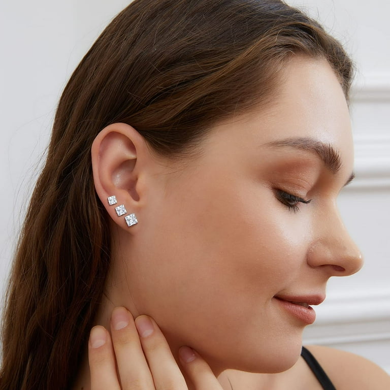 Platinum earrings for sensitive ears store