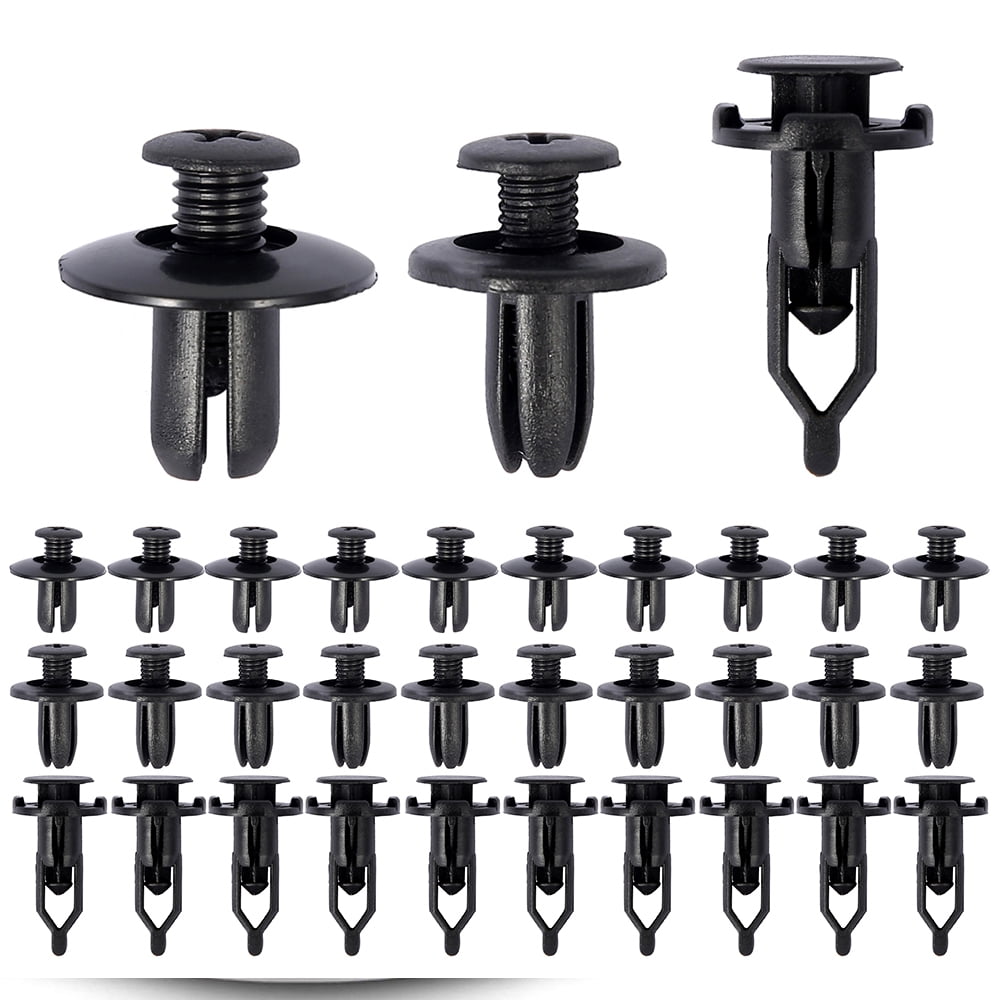 Niyofa 50pcs 6mm 8mm 9mm Auto Fastener Clip Car Retainer Kit Plastic ...