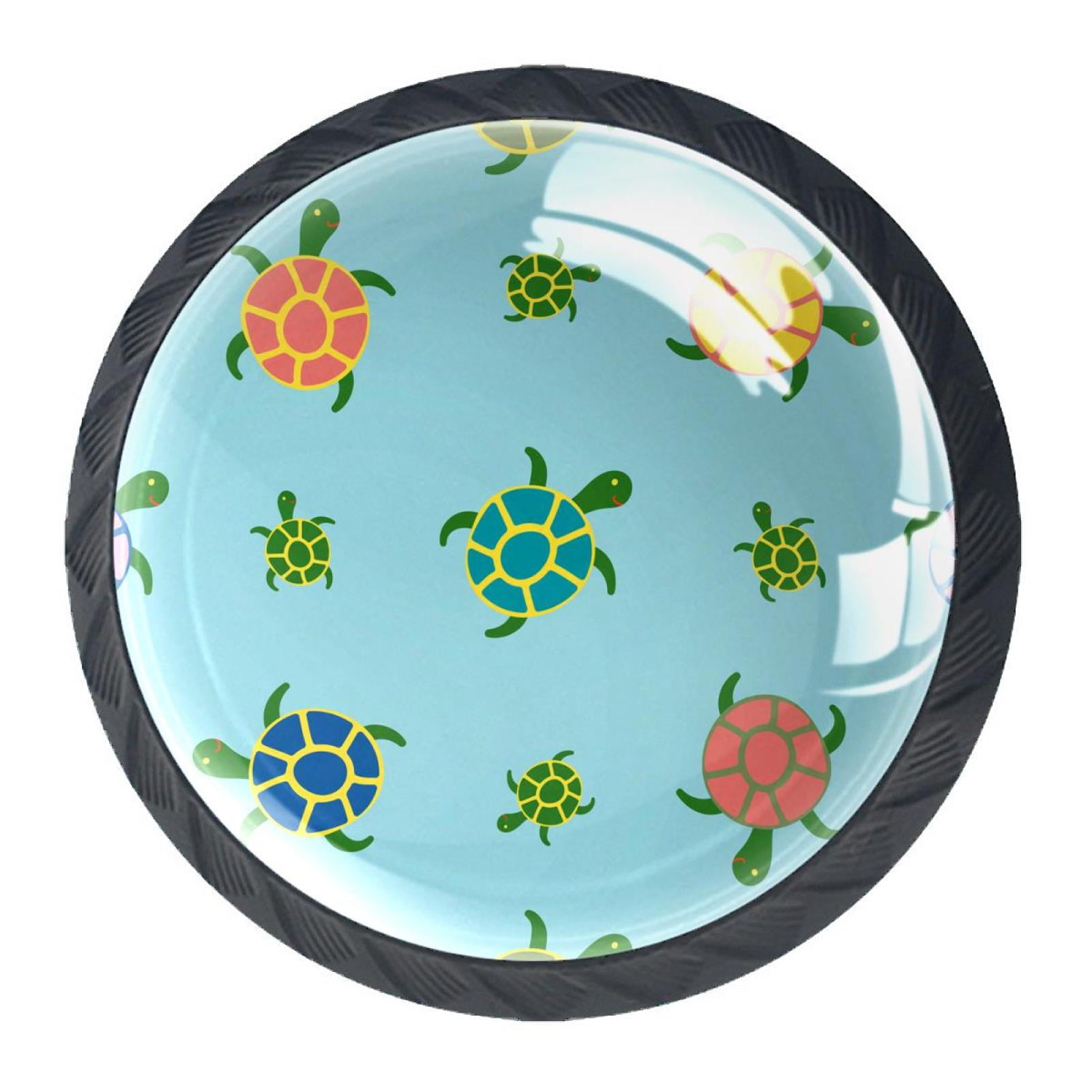 4 Pcs Boho Sea Turtle Tortoise Knobs for Kitchen Cabinet Cupboard ...