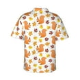 Balery Cartoon Squirrel Print Men's Hawaiian Shirts Short Sleeve Beach ...