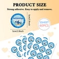 5 Sheets Round Dot PVC Waterproof Decorative Sticker Labels Self ...