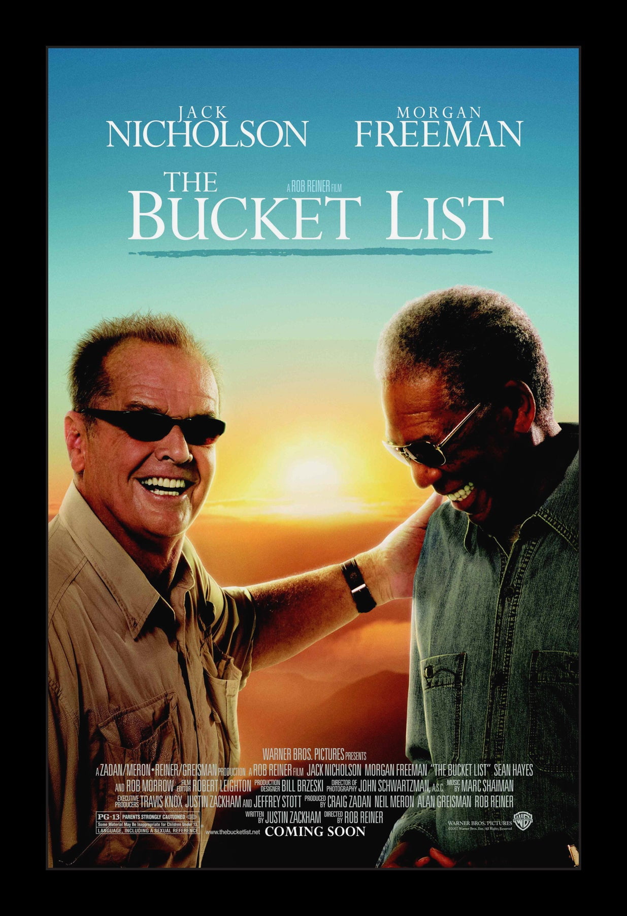 THE BUCKET LIST - 11x17 Framed Movie Poster - Walmart.com