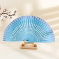 CIYISON Multipurpose Wood Folding Fan with Solid Color for Dance ...
