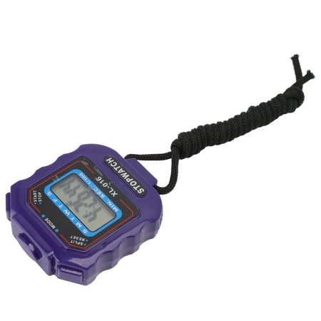 Electronic Stopwatch, Single Row 2 Display ABS Ergonomic Design Sports ...