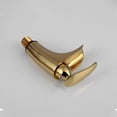 Creative Waterfall Bathroom Sink Faucet Gold Brass Deck Mounted Single ...