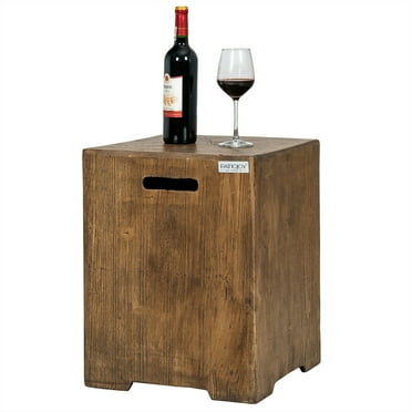 FGYRYK 16" Terrazzo Hideaway Propane Tank Table for 20 lbs Gas Cylinder ...