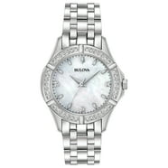 Bulova Women's Classic Stainless Steel Case and Bracelet Blue Accents ...