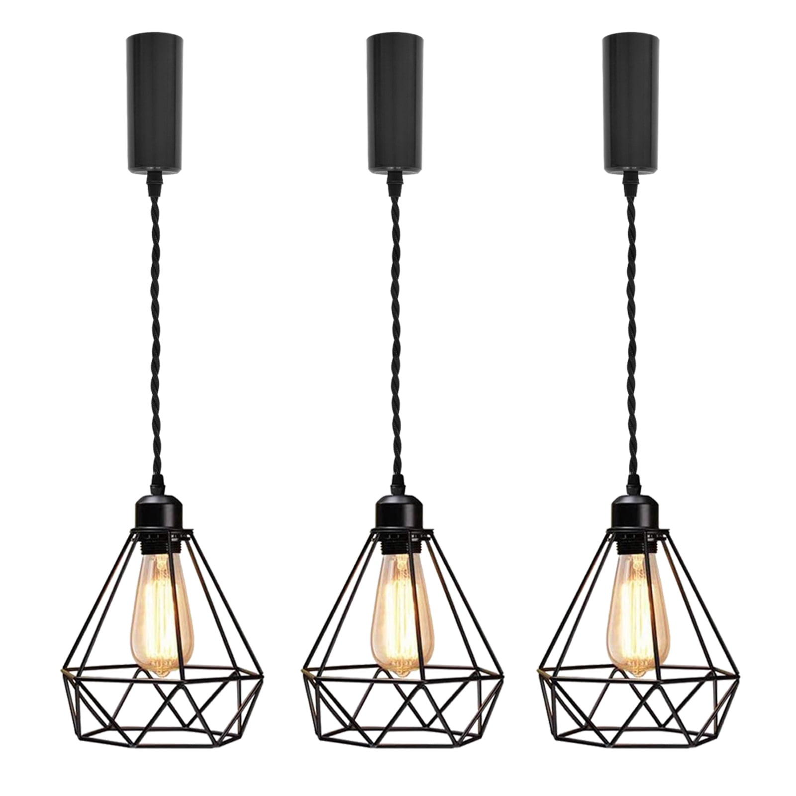 Kiven H Track Pendant Lightning,Adjustable Cord Length,Industrial H ...