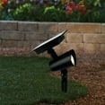 Better Homes & Gardens Taylor Solar Powered Black Cast Metal Color Lock ...