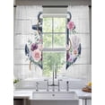 Coastal Nautical Semi Sheer Curtains 72 Inch Length 2 Panels Set ...