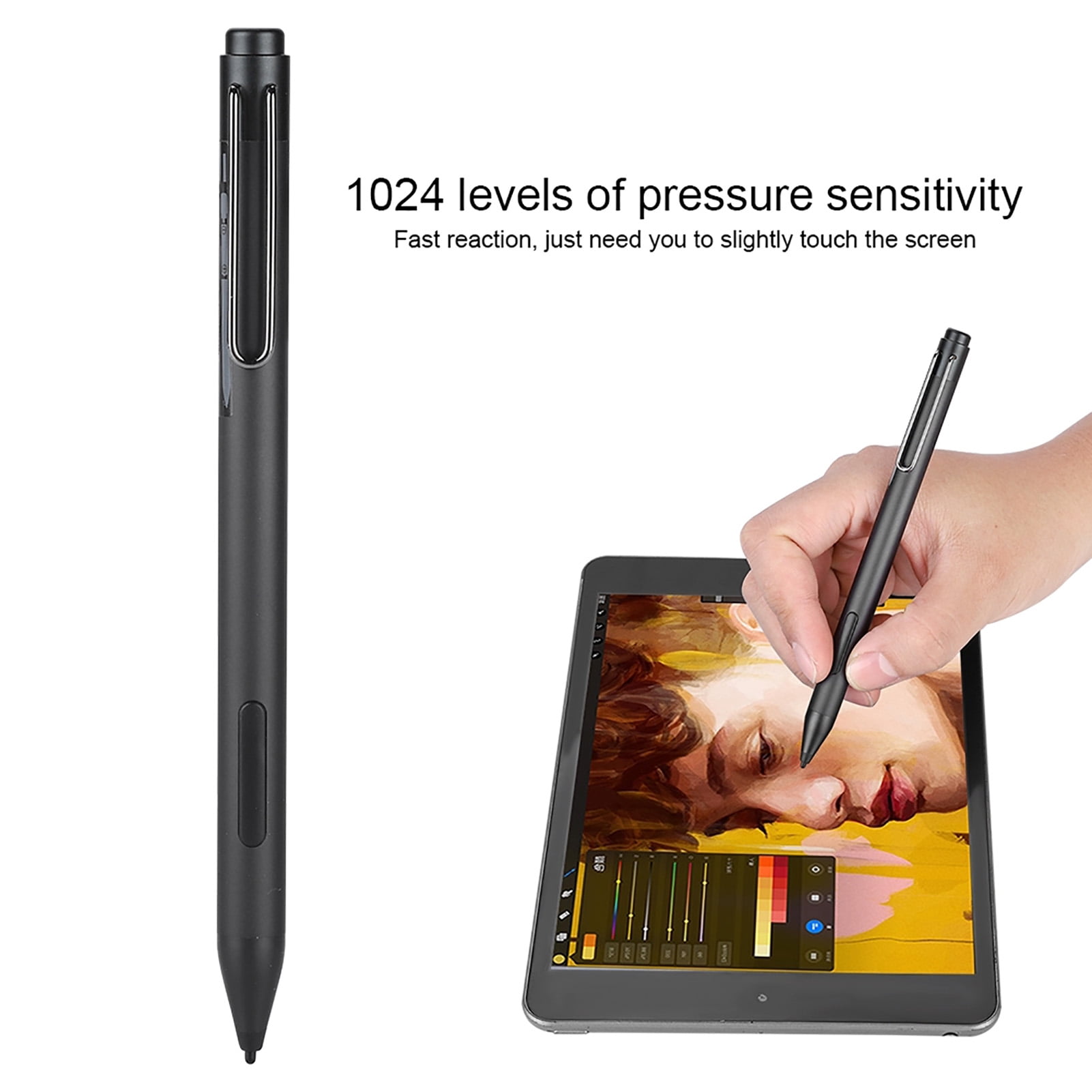 Lápiz Táctil Universal Stylus Tableta de 1024 Niveles de Sensibilidad a ...