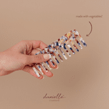 Danielle Creations Eco Conscious Wide-Tooth Hair Comb, Multi-Color ...