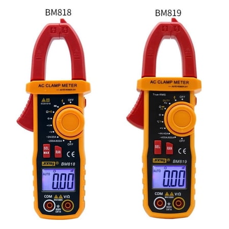 BM818 Digital DC/AC Clamp Meter Multimeter Volt Amp Ohm Diode NCV ...