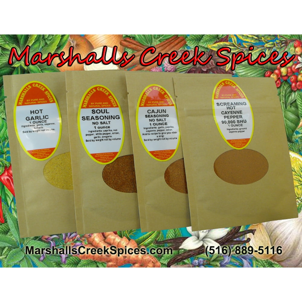 Marshalls Creek Spices Sample Pack -Bring On The Heat, Some Like It HOT ...