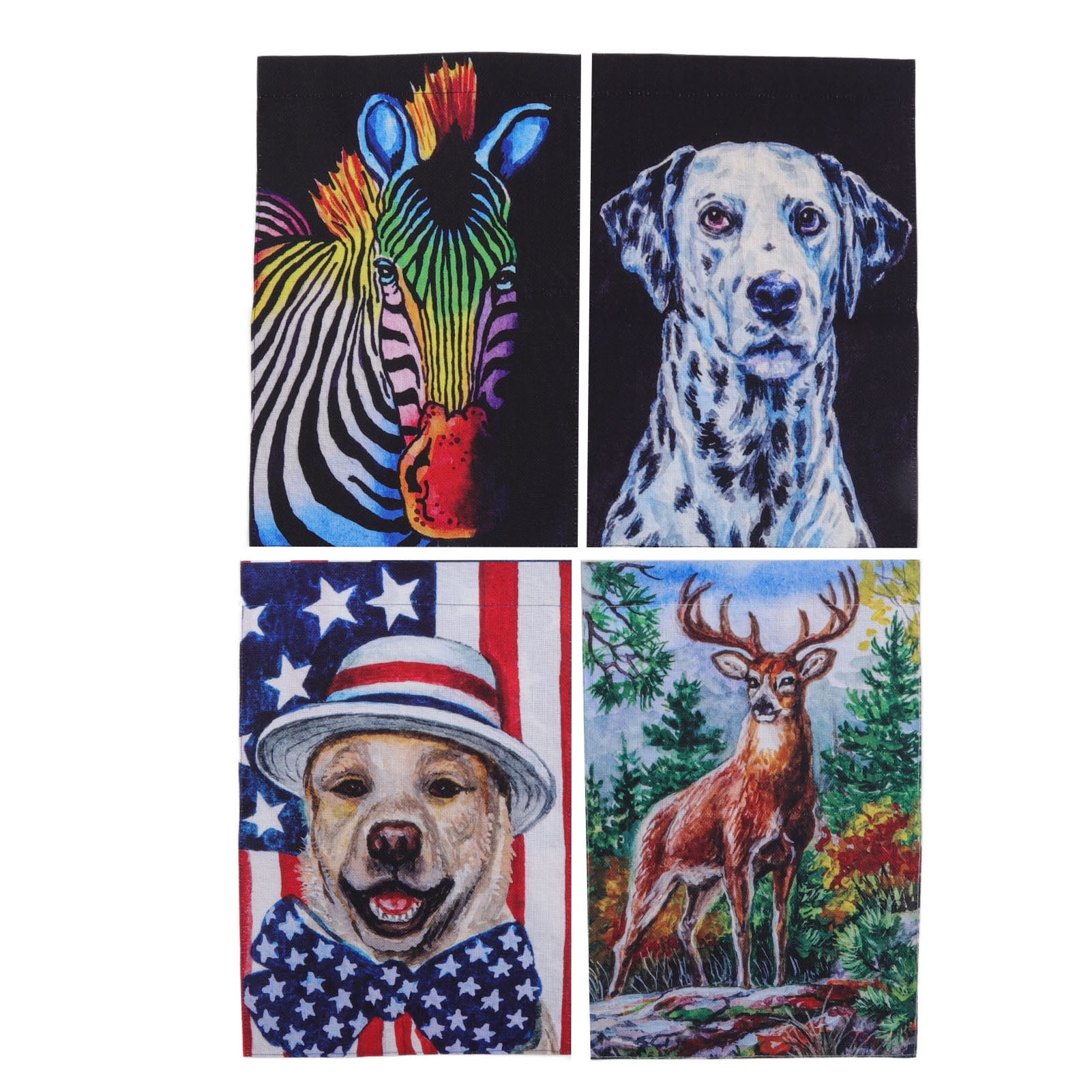 Bandera de jardín para perros, 4 banderas de jardín de animales ...