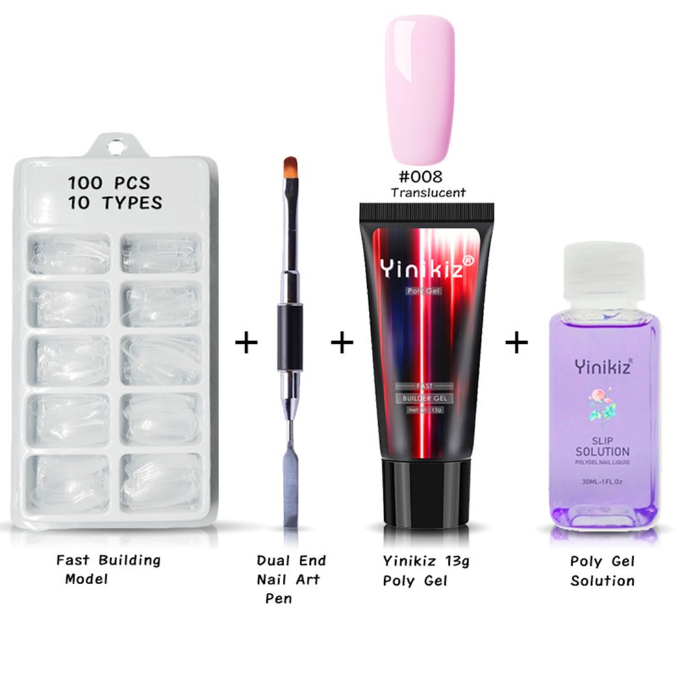 Jeir Professional Poly Gel Set Fast UV Builder Gel Nail Extension Gel ...